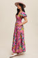 Aria Pink Floral Maxi Dress