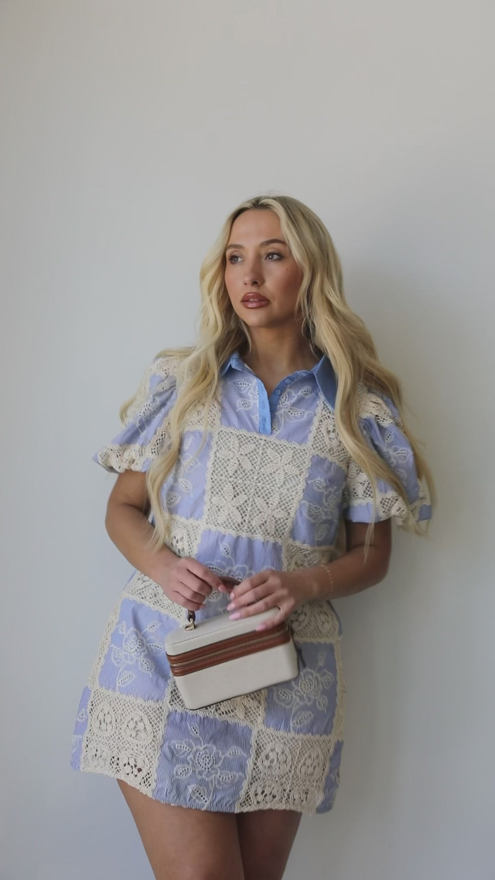 Dolly Crochet Mini Dress