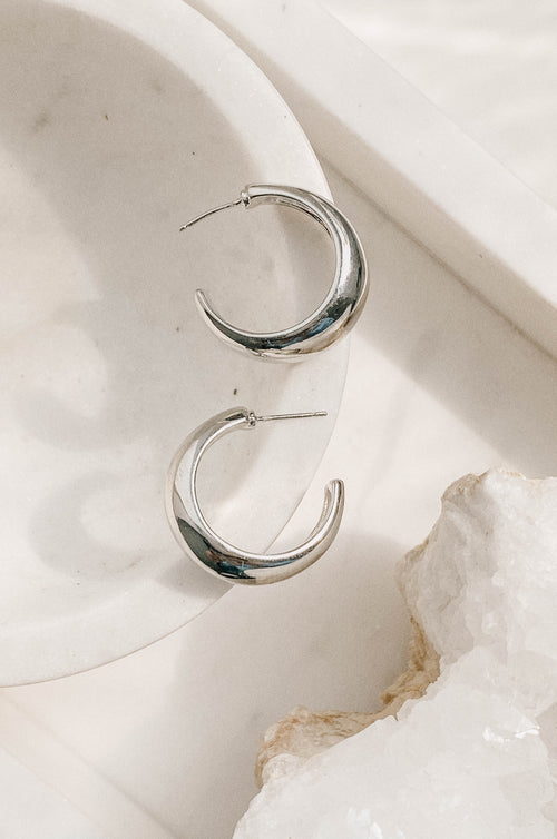 Statement Sterling Silver Hoops