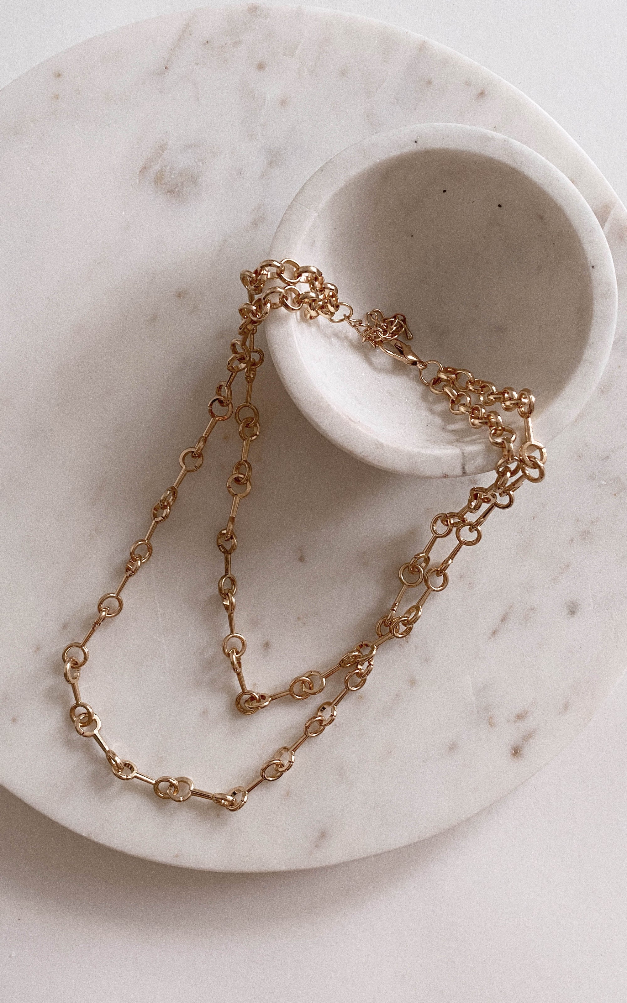 Layered Chain Link Necklace