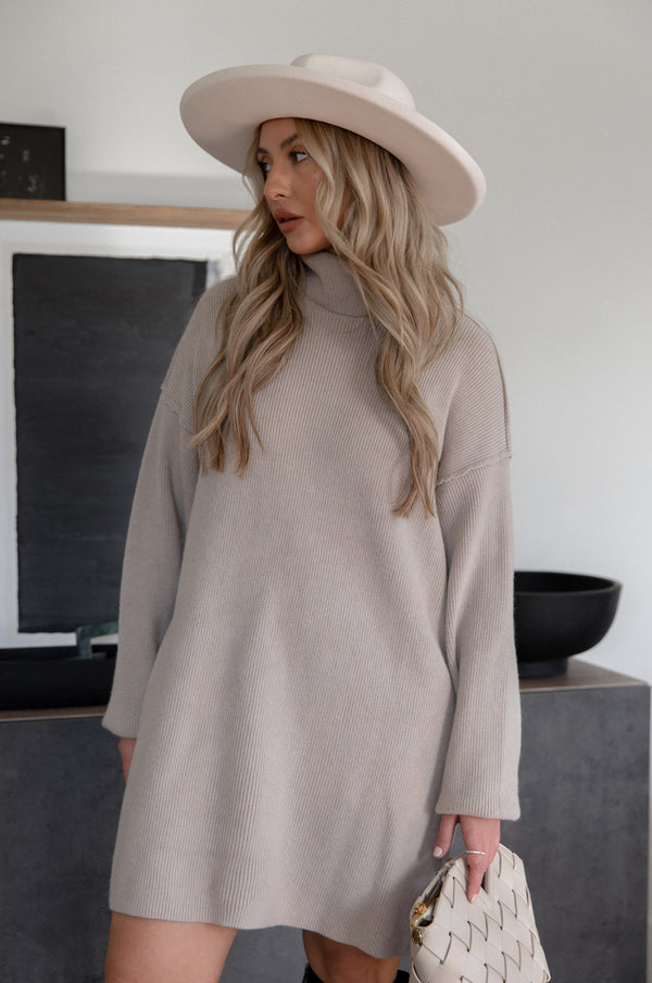Turtleneck Sweater Dress
