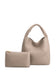 Taupe Woven Shoulder Bag