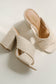 Woven Natural Raffia Block Heels